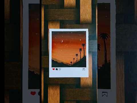 Easy Watercolour Painting 🎨🎴🤗❣️#painting #art #watercolorpainting #shorts #viral