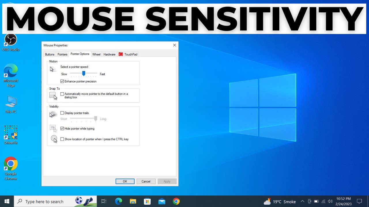 How to Change Mouse Sensitivity Windows 10