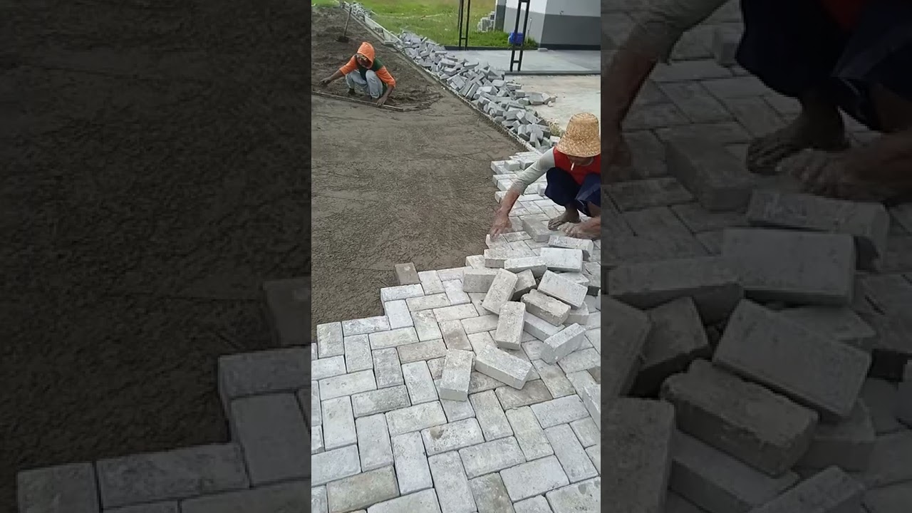 cara pemasangan paving dengan benar.