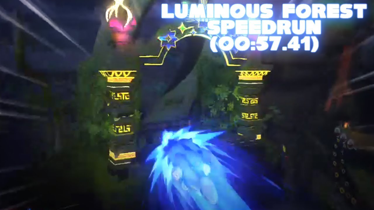 SONIC FORCES - Luminous Forest Speedrun (00:57.41)