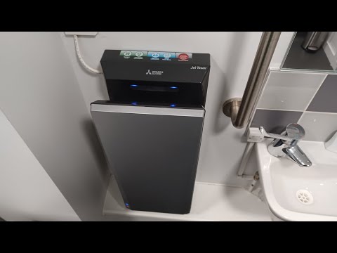 Mitsubishi jet towel hand dryer, Westbury Manor Museum 🚻♿️, Fareham, Hampshire