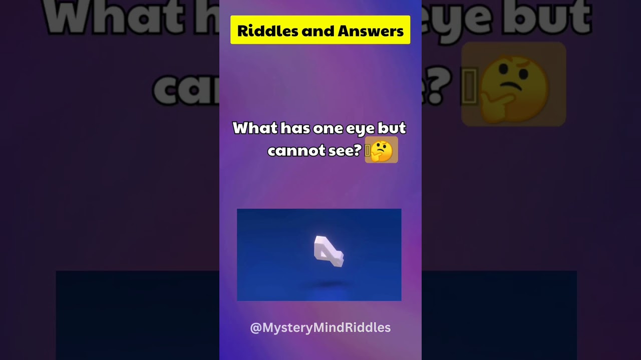 What has one eye but can't see... | riddle #riddles #braintest #youtubeshorts
