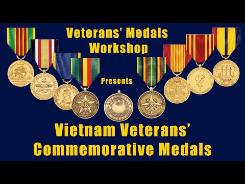 Vietnam Veterans' Commemorative Medals, Cold War, Combat & Cross of Gallantry Commemorative Medals