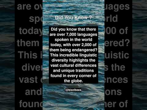 Did You Know Facts - Cultural Diversity