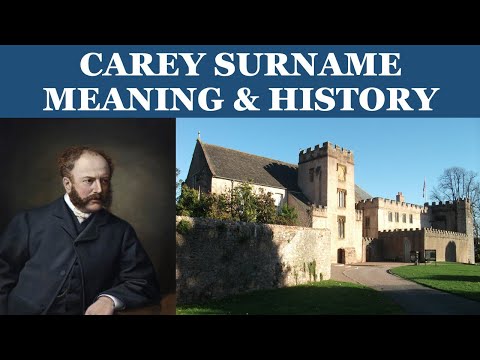 Carey Surname History