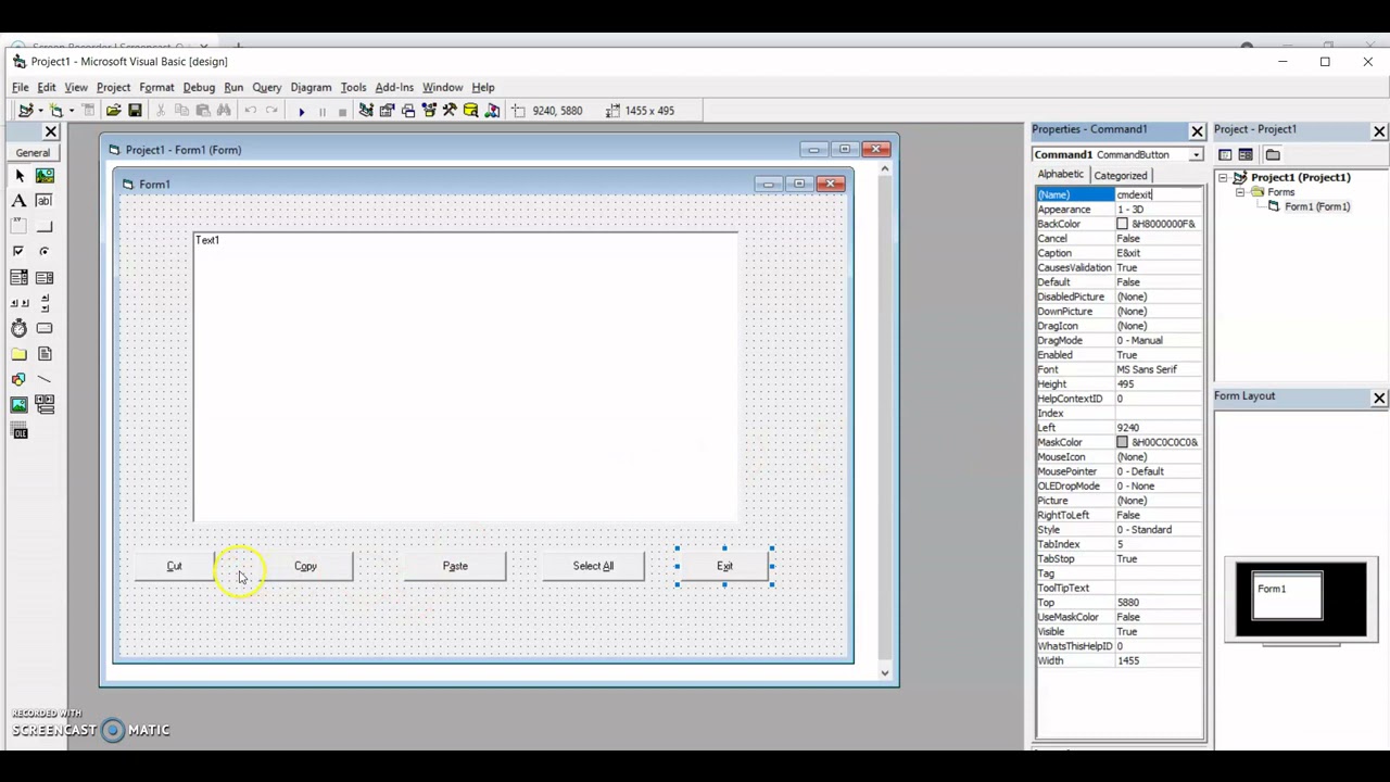 Text Box controls in Visual Basic 6.0