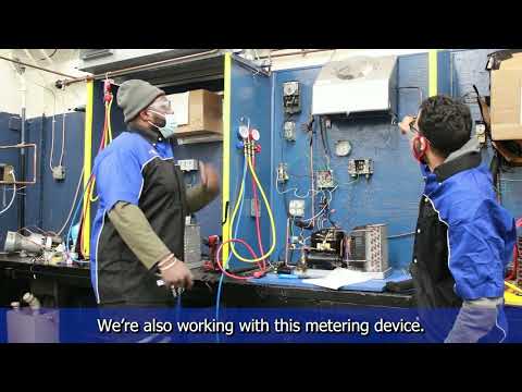 HVAC&R Technology Lab - Install the 4 Main Components of a Cooling System
