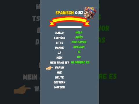 spanisch quiz #spanisch #lernen #wissen #sprachenlernen #deutsch #deutschland #spanien