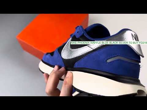[UNBOXING] Nike Phoenix Waffle Blue Black Silver To Buy FD2196-500