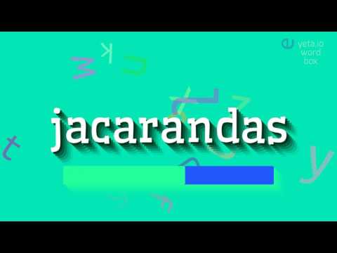 How to say "jacarandas"! (High Quality Voices)