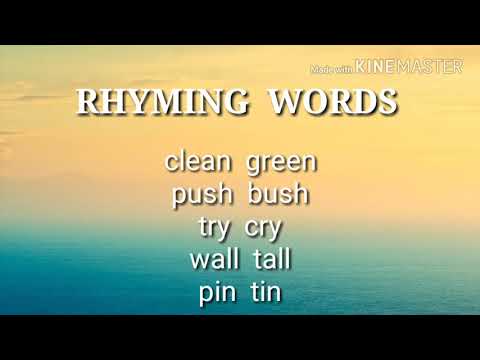 Rhyming words, 7th,SNU9