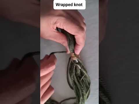 Wrapped knot #macrame #patterns #knot #diy #wallhanging #homedecor