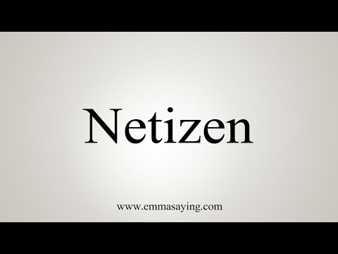 How To Say Netizen