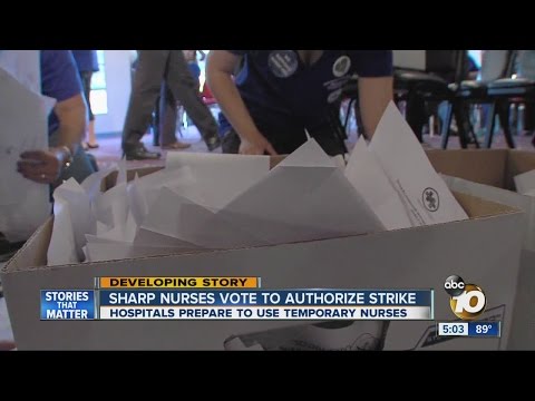 Sharp HealthCare nurses vote to authorize strike