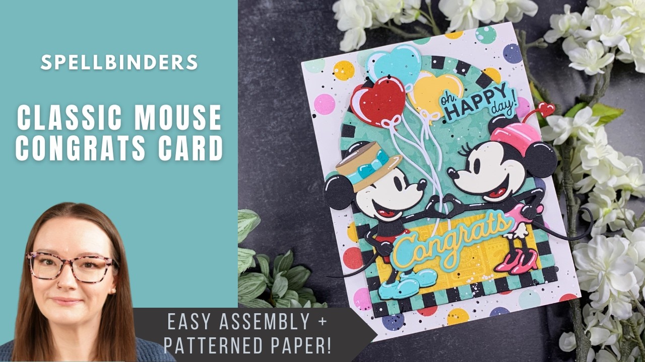 Classic Mouse Congrats Card | Spellbinders
