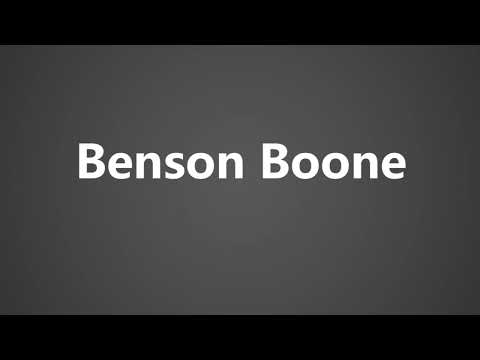 How To Pronounce Benson Boone