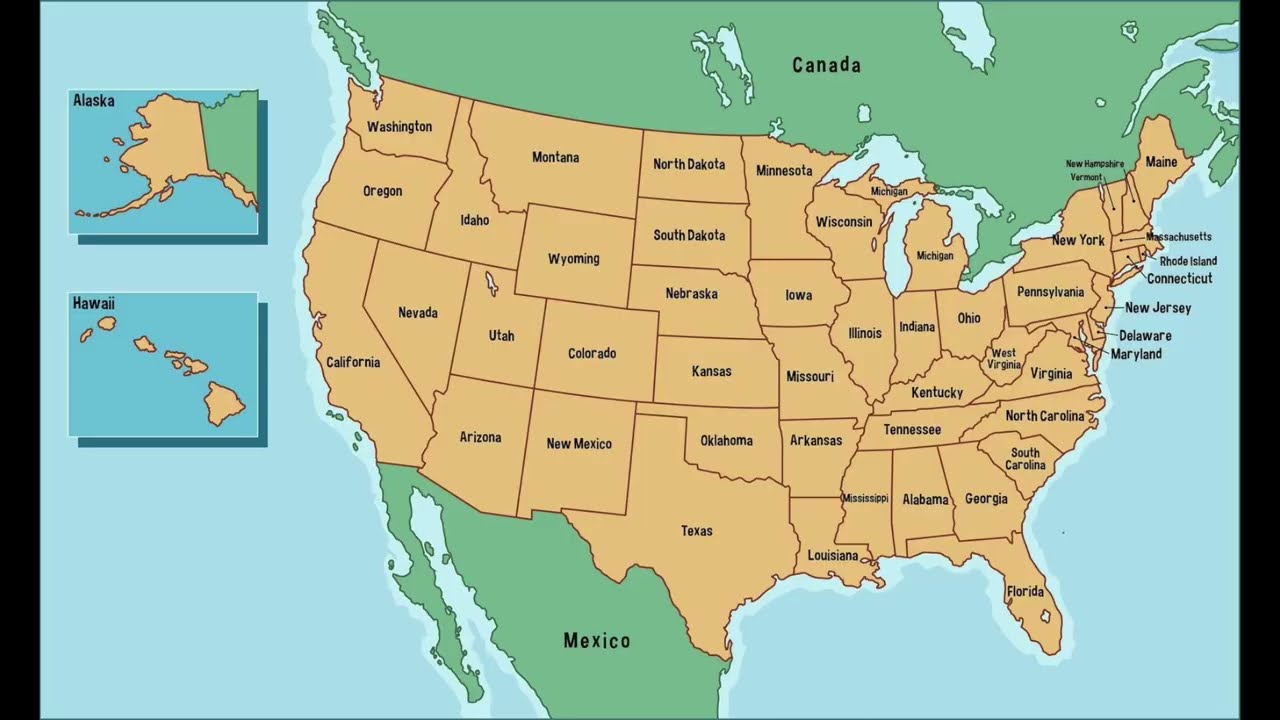 Mapas de Estados Unidos HD