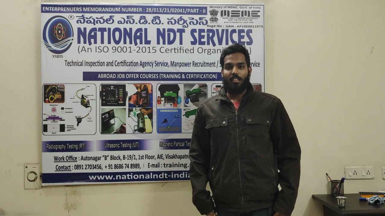 National NDT (Training & Certification) Services(NNDTS®): non destructive testing methods types
