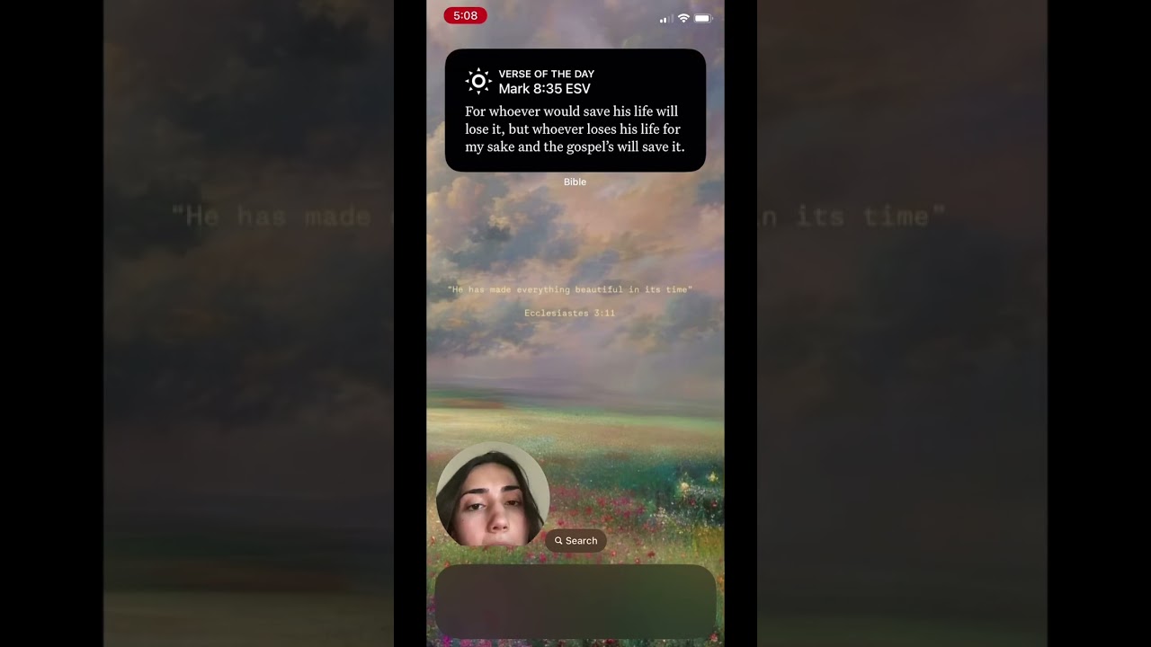 how to put a daily bible verse on your home screen for FREE #youversion #Bible #verseoftheday