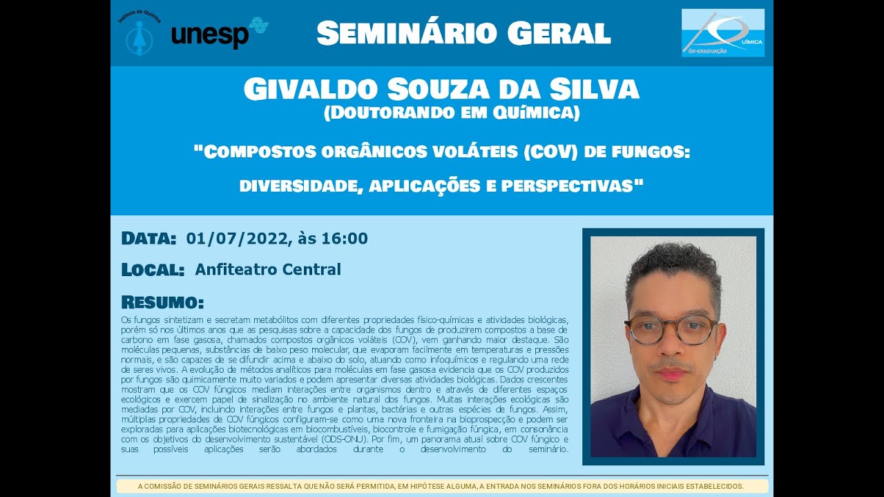 Seminários Gerais do PPG-QUÍM.: Givaldo Souza da Silva