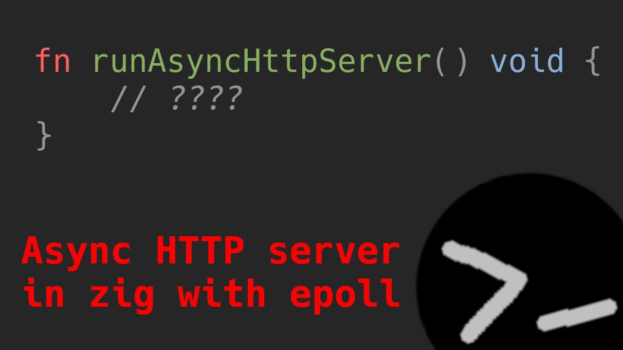 Async HTTP server in Zig