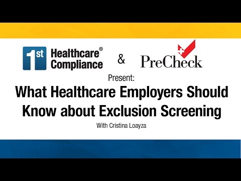 What Healthcare Employers Should Know about Exclusion Screening