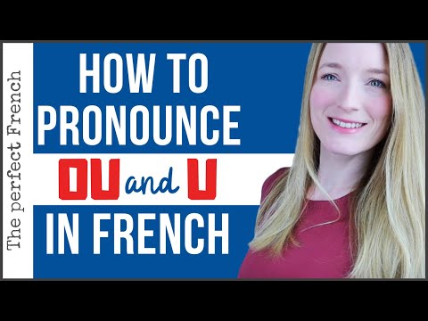 How to pronounce OU and U in French | Learn French