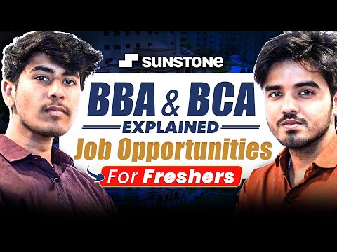 🎓Difference Between BBA and BCA🤔Best Career Opportunities✅ #sunstone #bba #bca