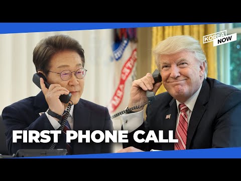 What did Lee Jae-myung and Trump talk about during their first phone call?