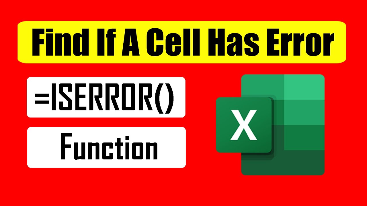 How to Use ISERROR Function in Excel