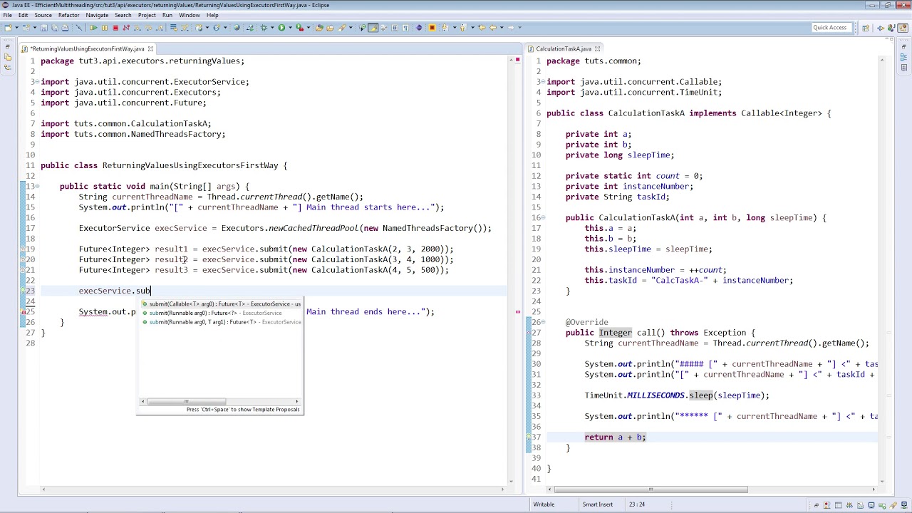 Returning Values Using Executors First Way: Efficient Java Multithreading with Executors