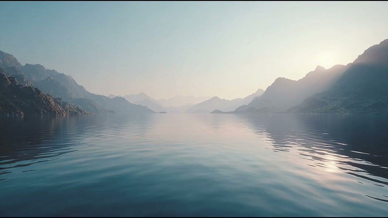Lake, reflection, mountains free stock video  Free for use & download
