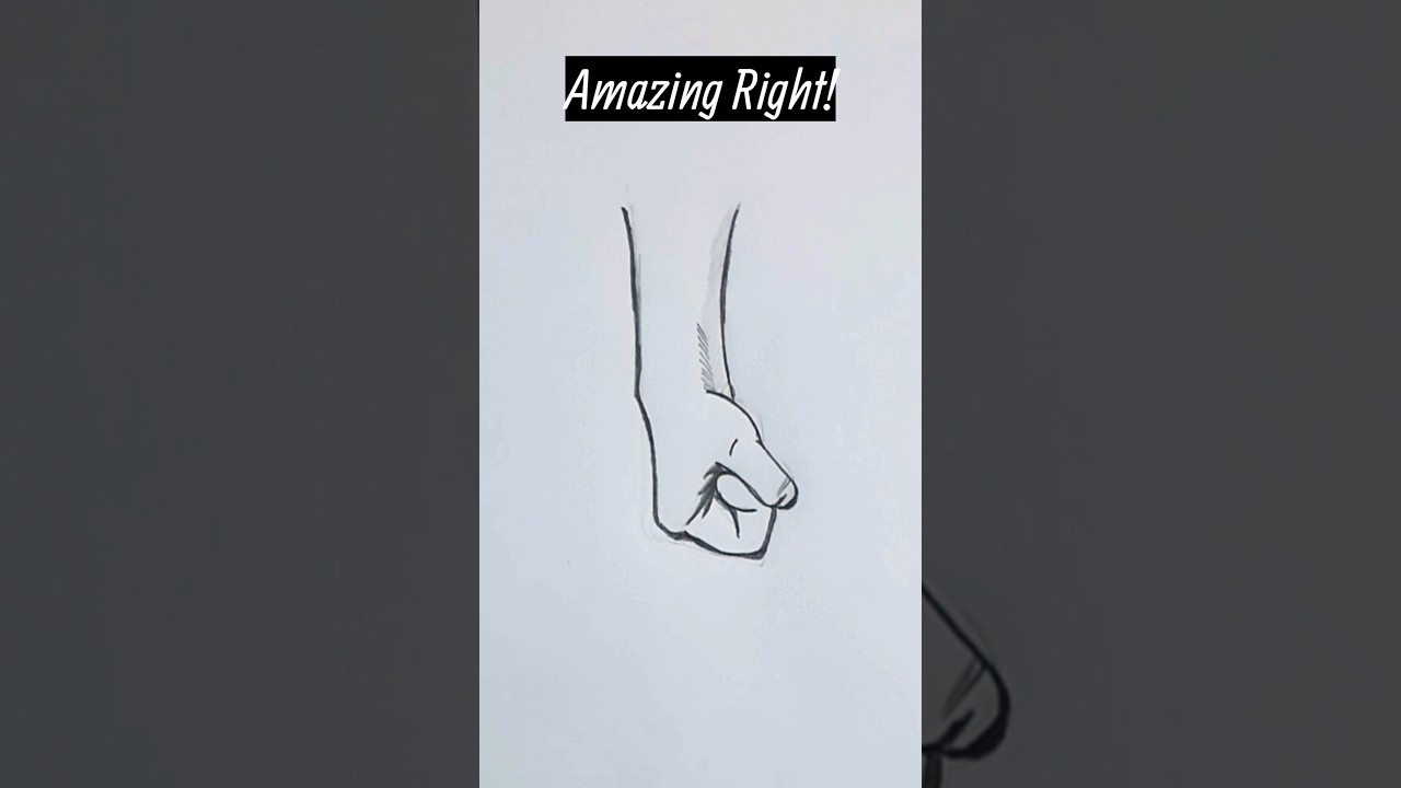 How to Draw Fist #drawing #sketch  #shorts #art
