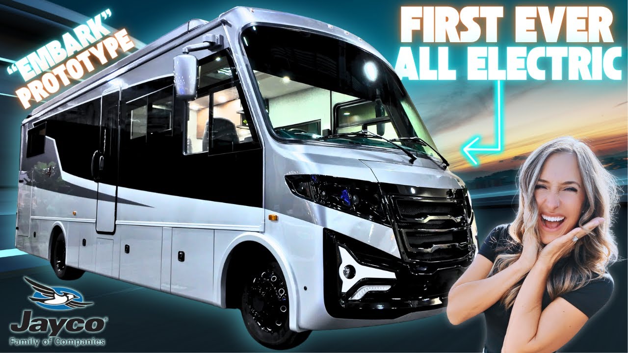 Jayco Debuts the Embark EV Prototype, the First Class A Motorhome That ...