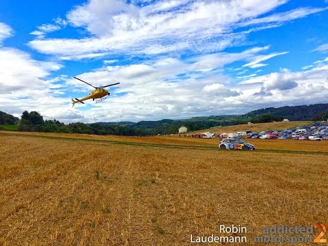 WRC Rallye Deutschland 2016 - Amazing Helicopter Pilot at Powerstage ...