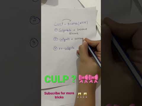 CULP??? ROOT WORD #learning #class #education #vocabulary #english ☺️☺️