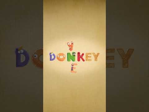 D for Donkey | Learn to Read with ABC Animals