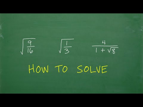 How do you take the Square Root of Fractions? Let’s see…