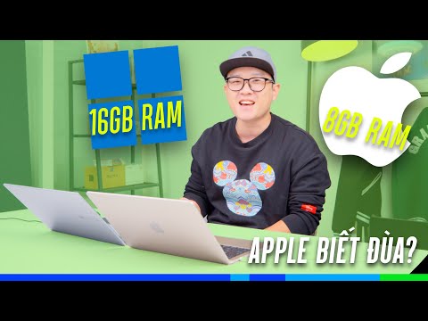8GB trên Macbook có bằng 16GB trên Laptop Windows?