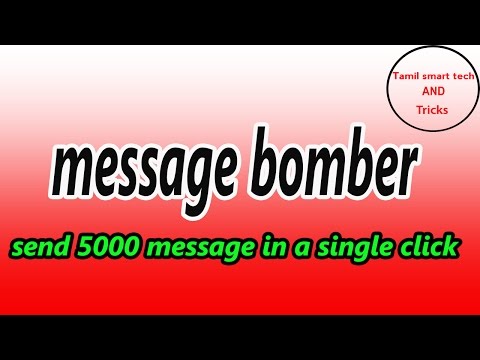 Message bomber send 5000 message in a single click