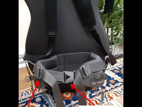 Backpack/waist strap solution for BAM case - great for a short woman - how I did it.
