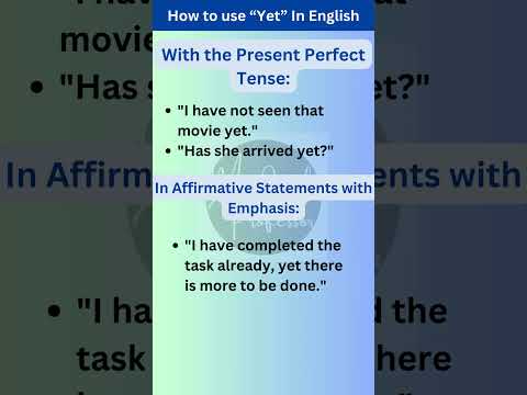 How to use โYetโ In English | Learn English #shorts
