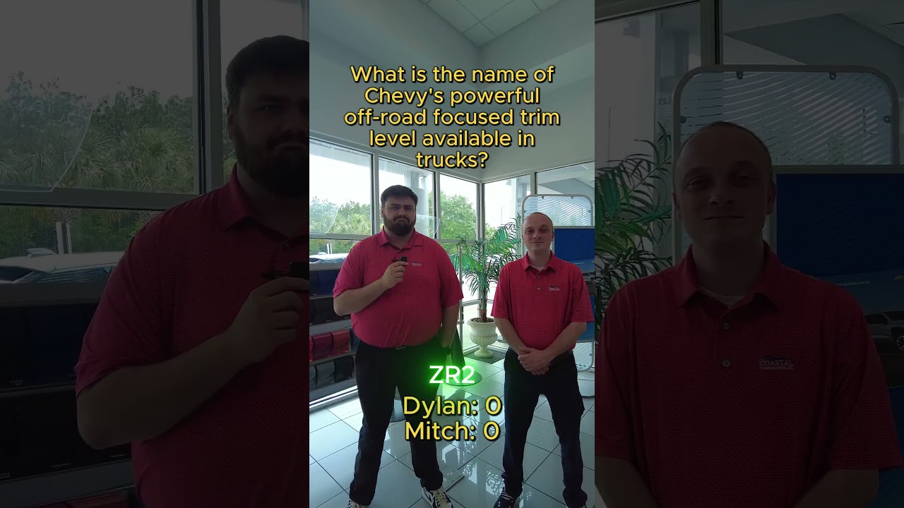 🏆 Trivia Duel: Dylan vs. Mitch! ⚡Who will win #funfriday #coastalchevroletcadillacnissan #trivia