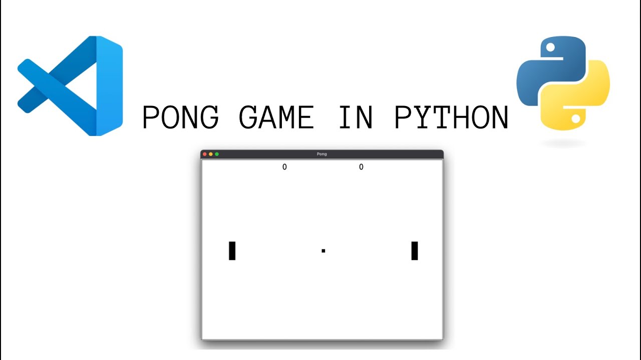 Pong Game in Python for BEGINNERS!!