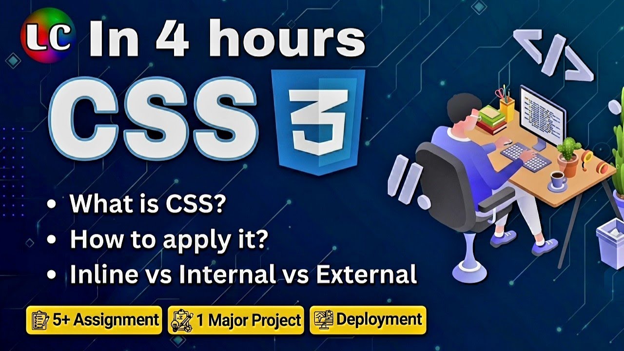 CSS Full Course 2026 - Beginner to Pro | WEB DEVELOPMENT | #css 