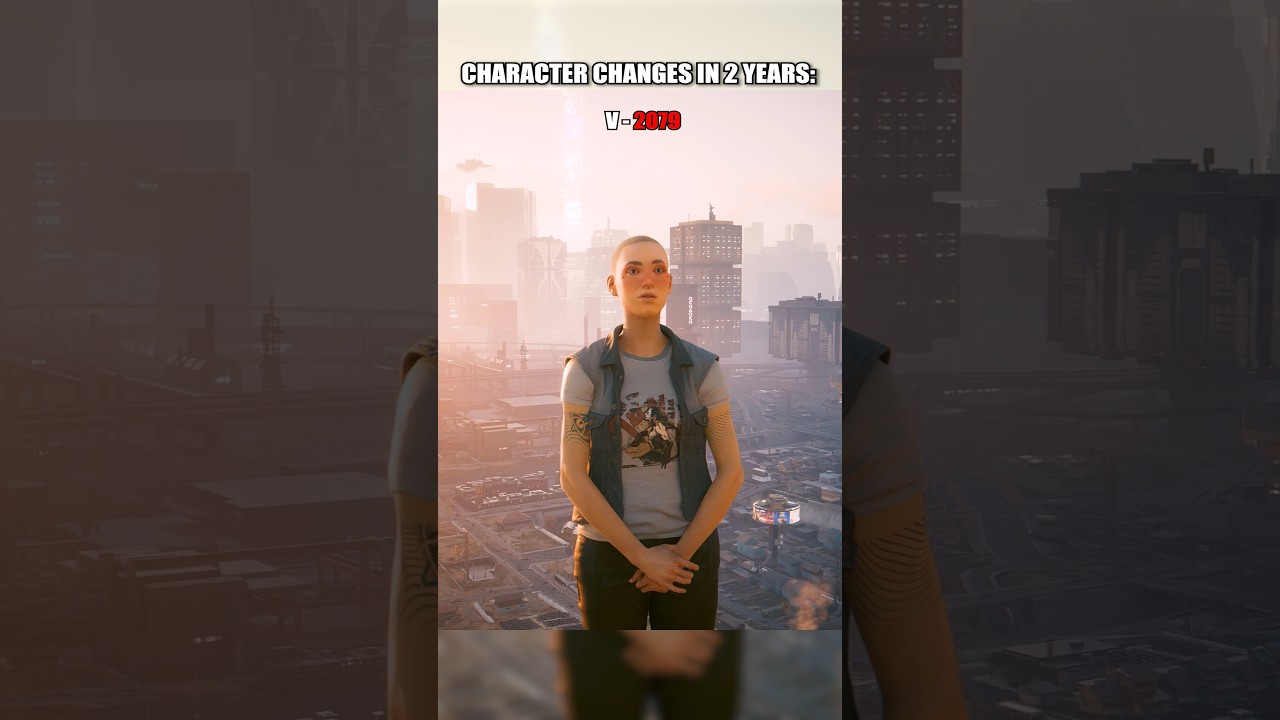 How did the characters change over 2 years #shorts #cyberpunk