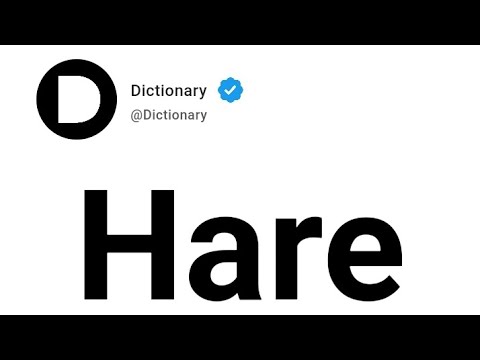 Hare Meaning In English