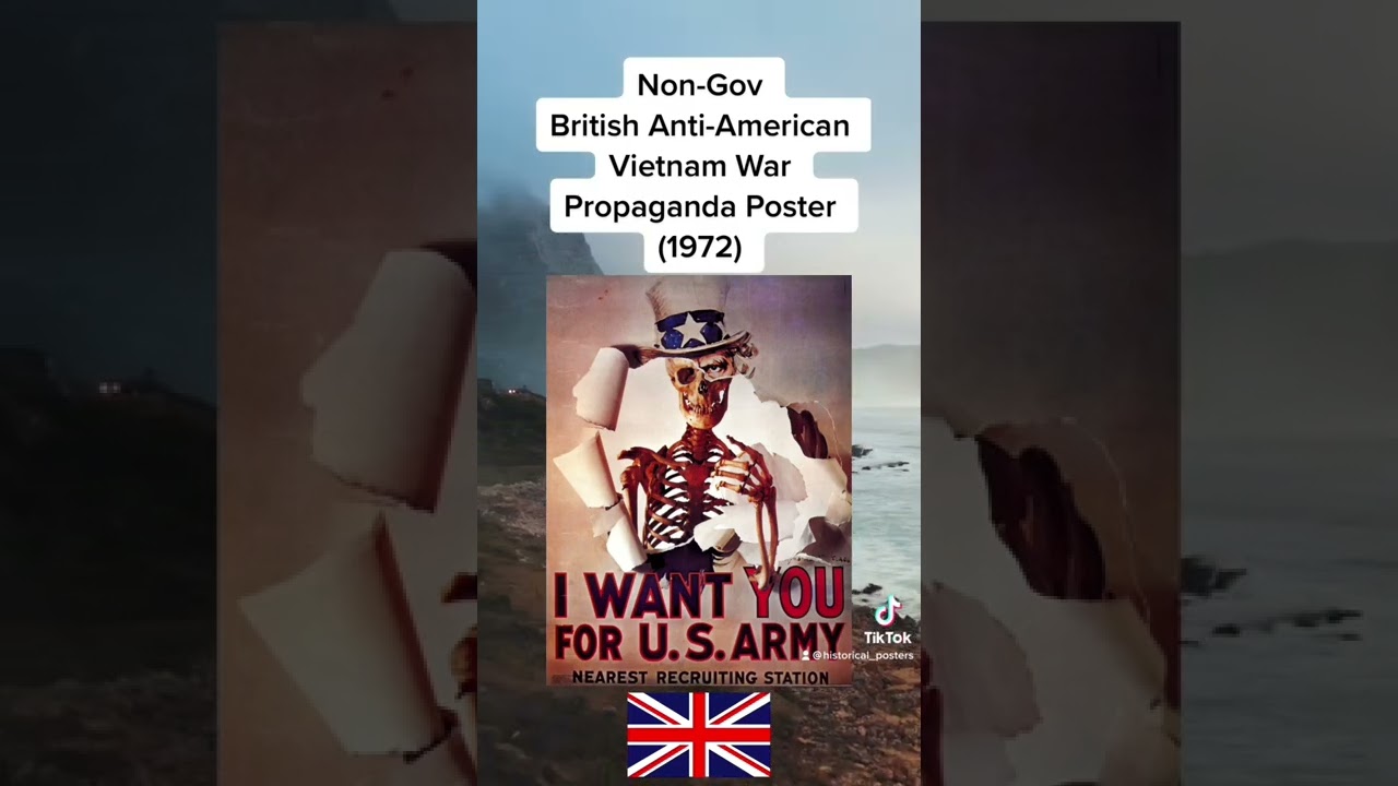 Anti-vietnam war propaganda poster.