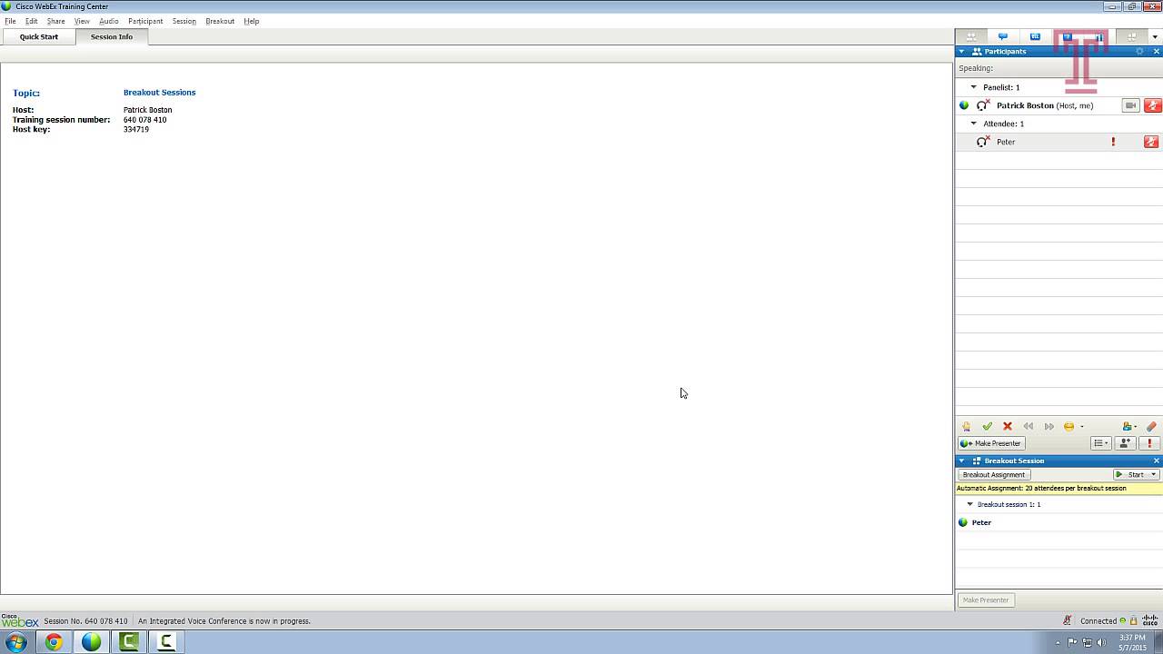Making Breakout Sessions