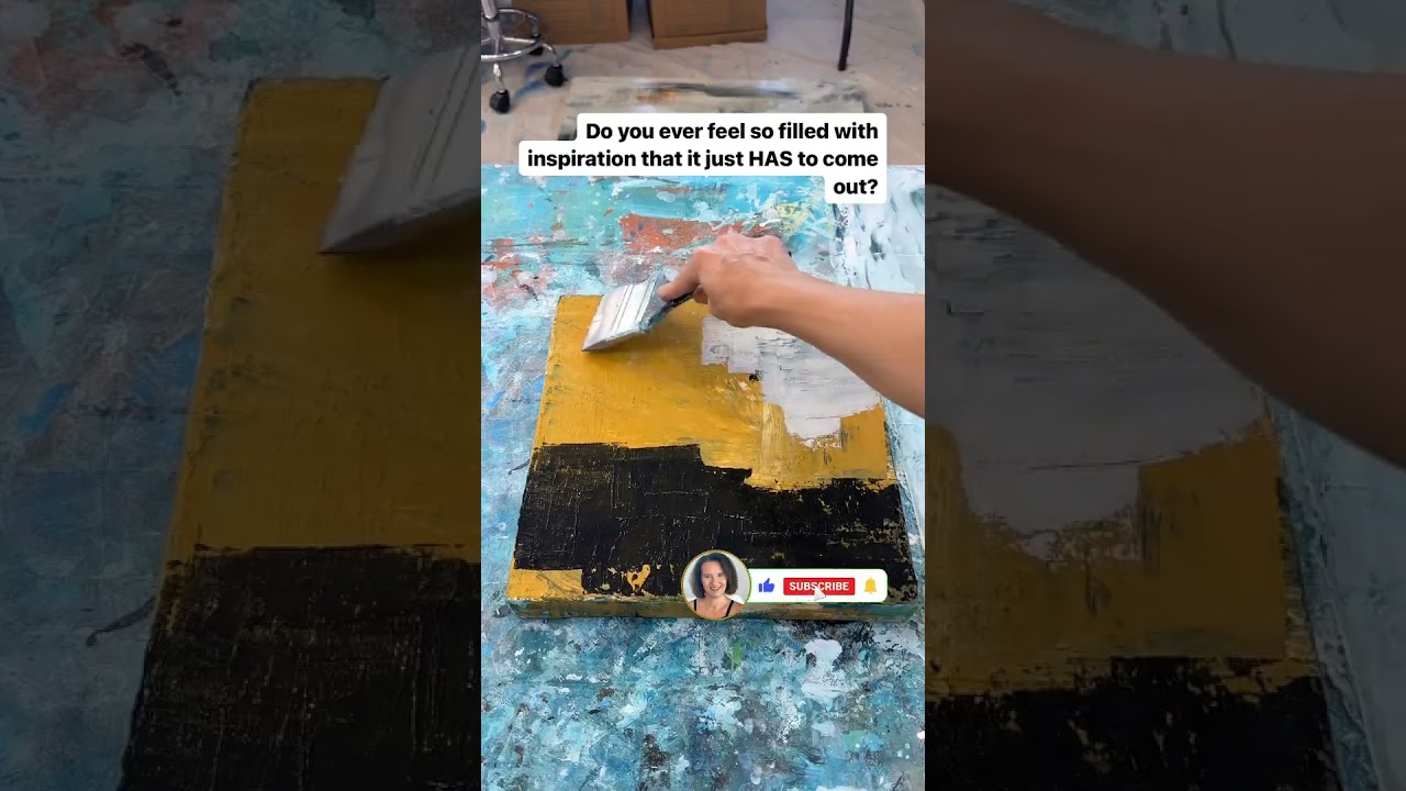 Feeling Overflowing with Inspiration 🎨 #AbstractArt #CreativeFlow #DawnBajaArt